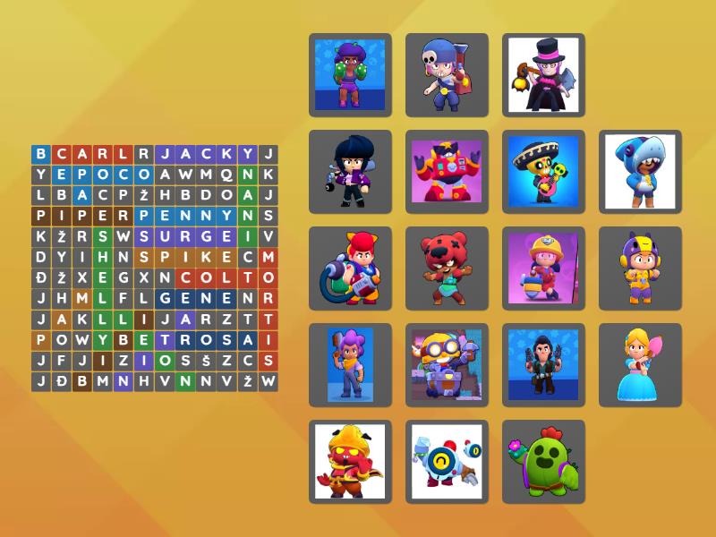 Brawl Stars - Wordsearch