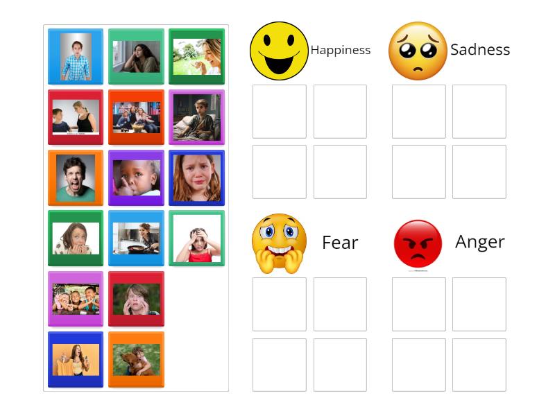 Watch these 4 basic emotions (HA) - Ordenar por grupo