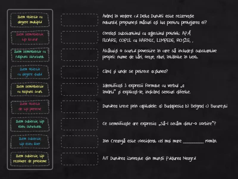 Itemi pedagogici-Cerc Pedagogic 2023 - Match up