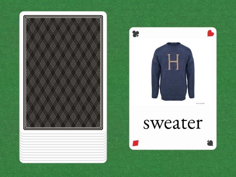 Clothes - Speaking cards