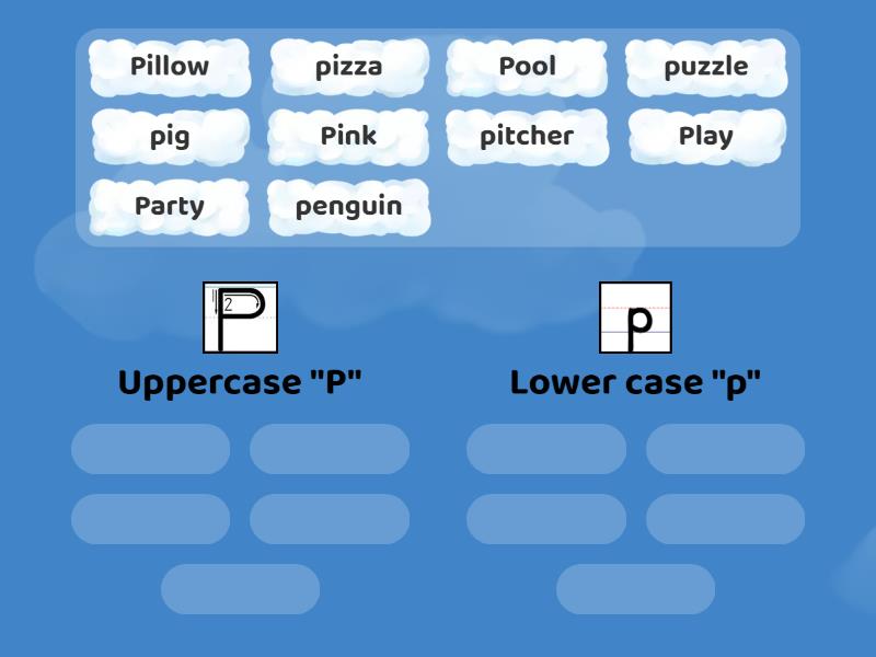 "P,p"- Uppercase and Lowercase - Group sort