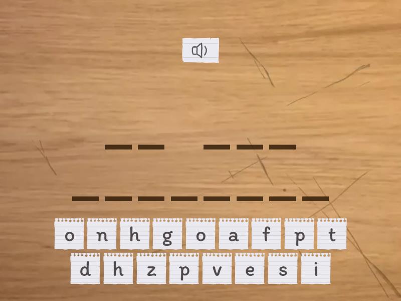 New words - Spell the word
