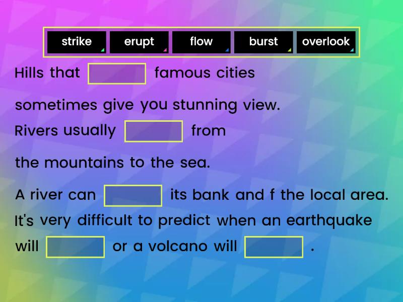 Focus 3 Unit 5 B - Complete the sentence