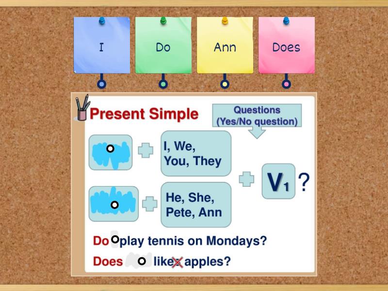 do/does diagram - Labelled diagram