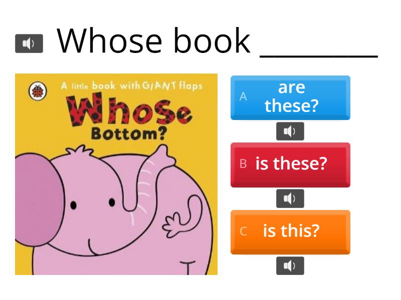 Whose is it ? - Quiz