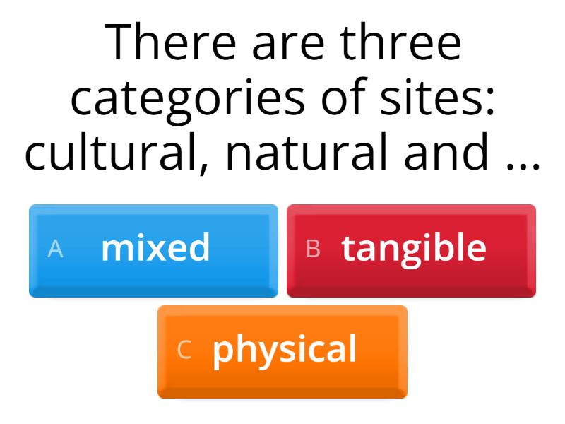 Cultural heritage - Quiz