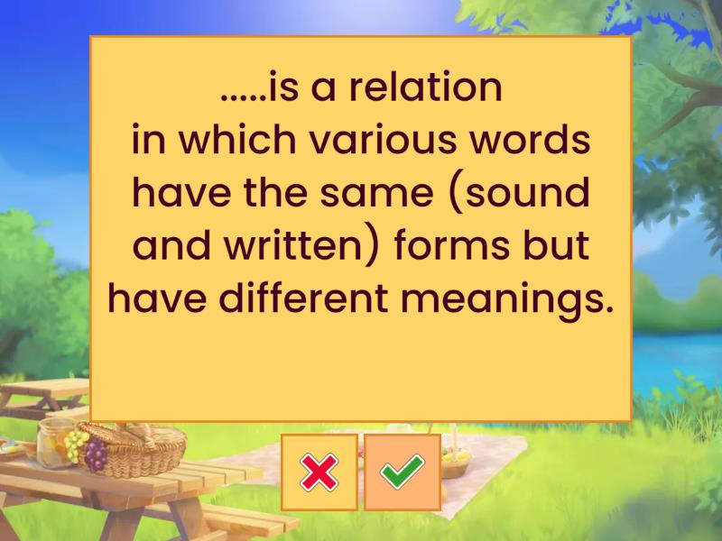Semantics - Flash cards