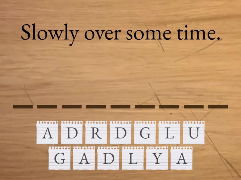 ARRANGE ME! - Spell the word