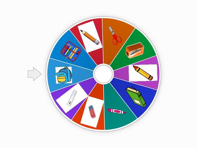School Objects Name - Spin the wheel