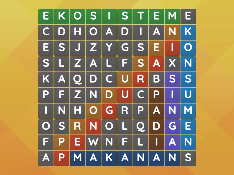 GAMES RANTAI MAKANAN - Wordsearch
