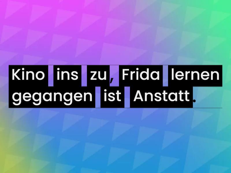 anstatt, sondern - Die richtige Reihenfolge