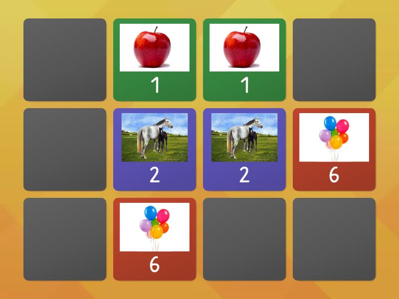 Numbers - Matching pairs