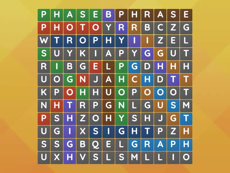 "ph" and "gh" words - Wordsearch