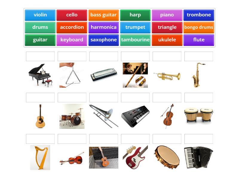 Musical instruments - Match up