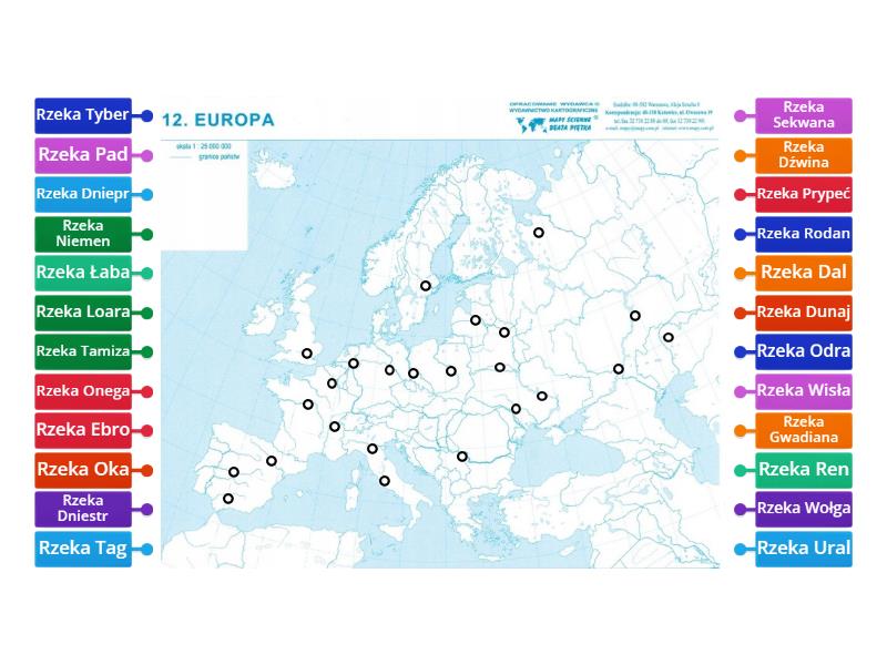 Rzeki Europy 2LO - Labelled diagram