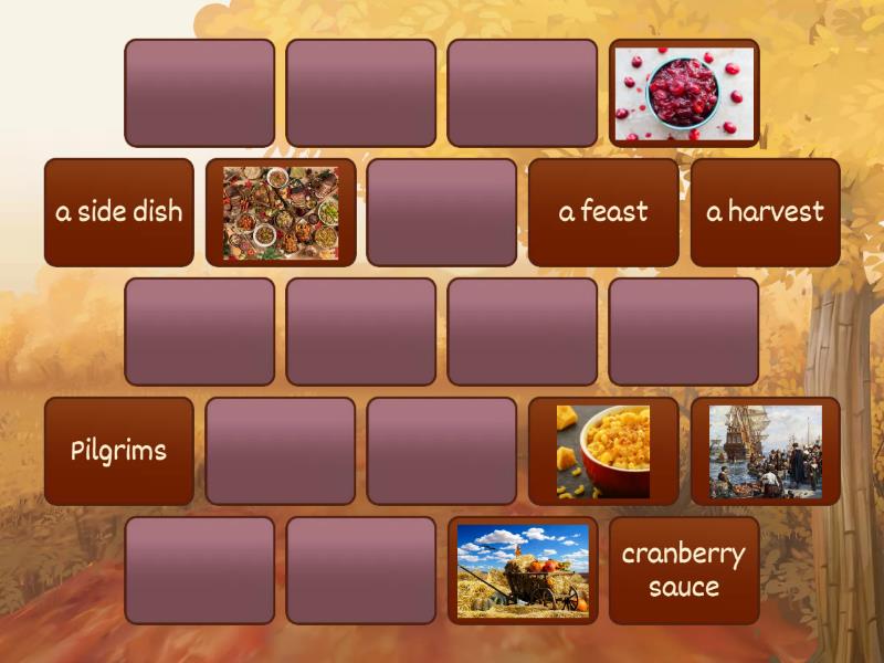 Vocabulary drill - Matching pairs