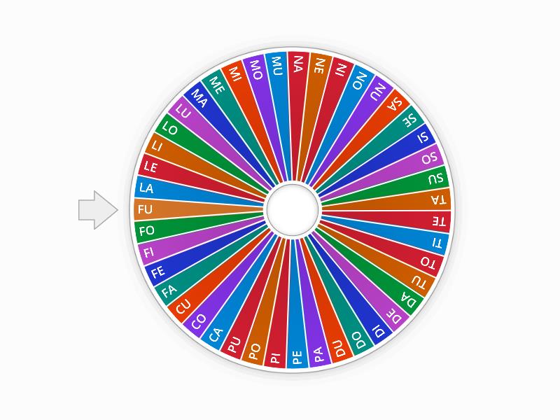 BINGO - Spin the wheel