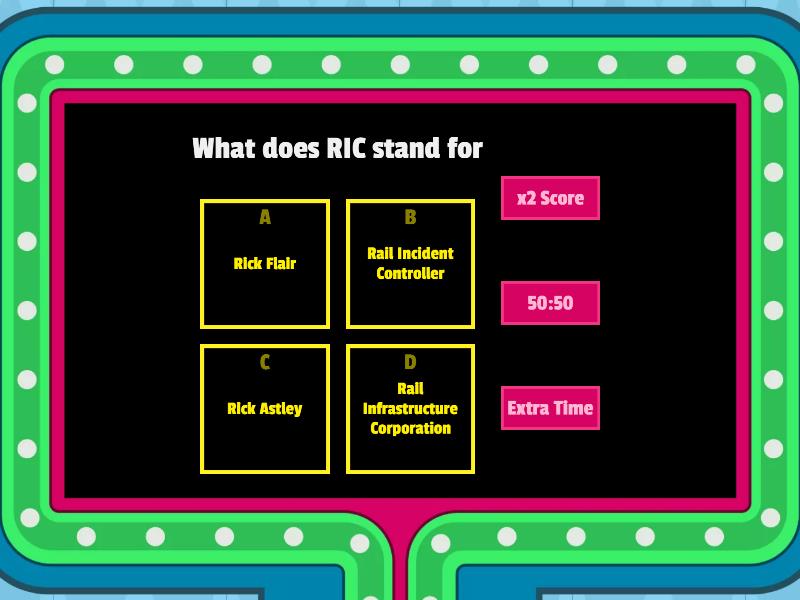 Emergency Procedures 2 - Gameshow quiz