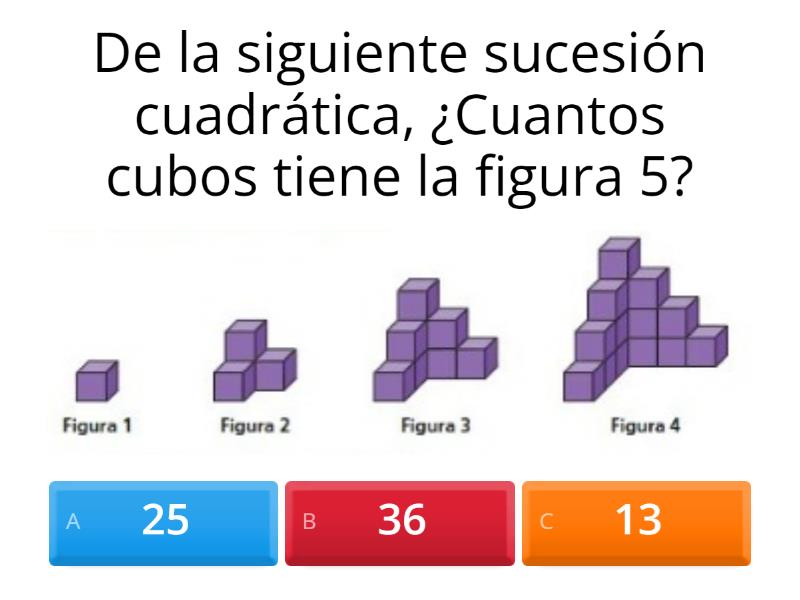 ESTiNo.5 (Sucesiones Cuadráticas). Tercer Periodo - Quiz
