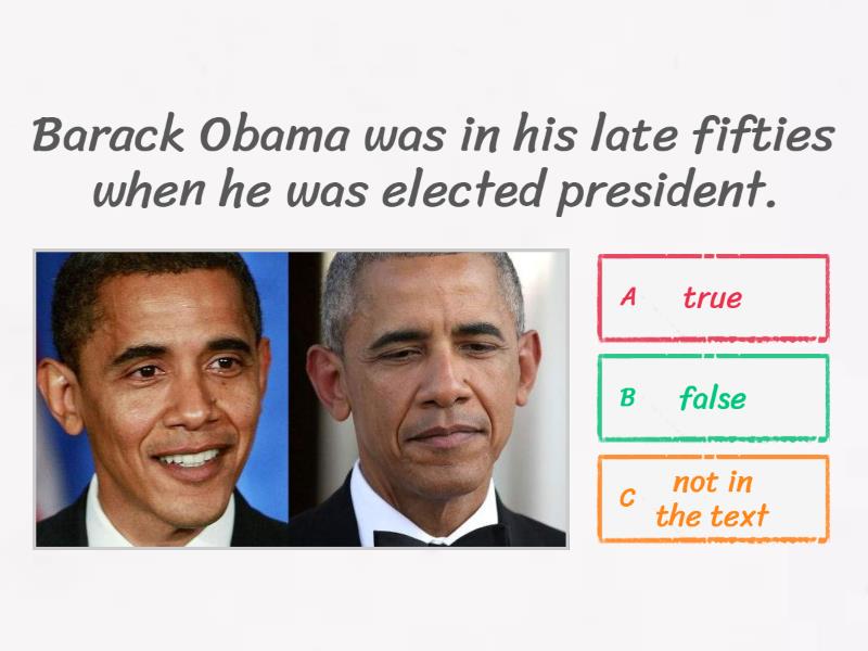 Green Line 6 Unit 2 Texts C Barack Obama - Cuestionario