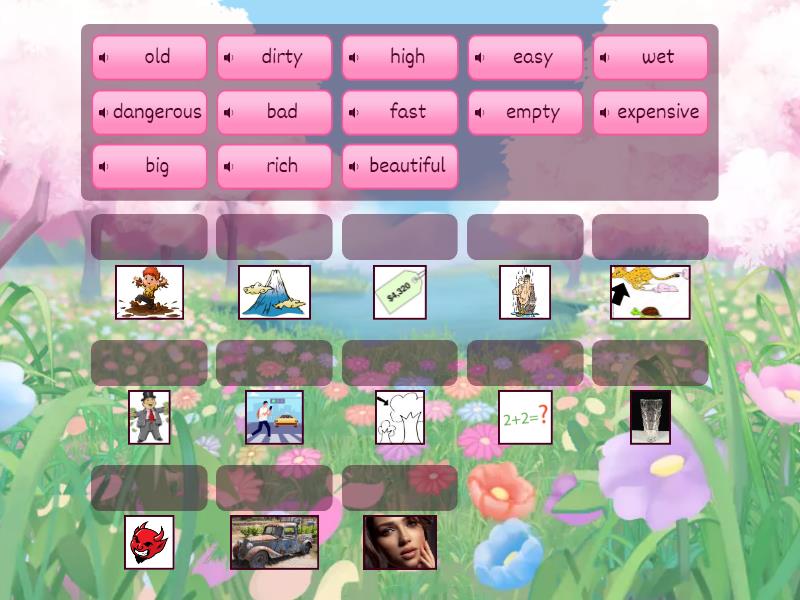 NEF E 3A vocab adjectives - Match up