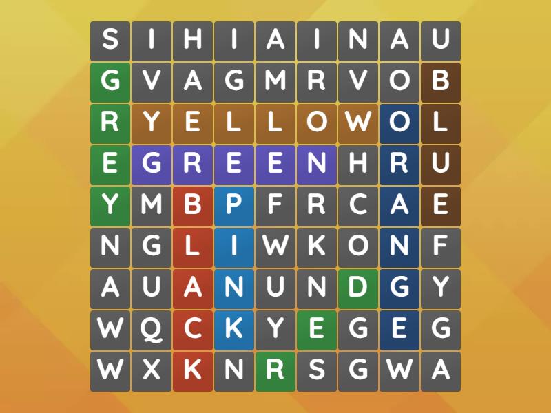 colour - Wordsearch