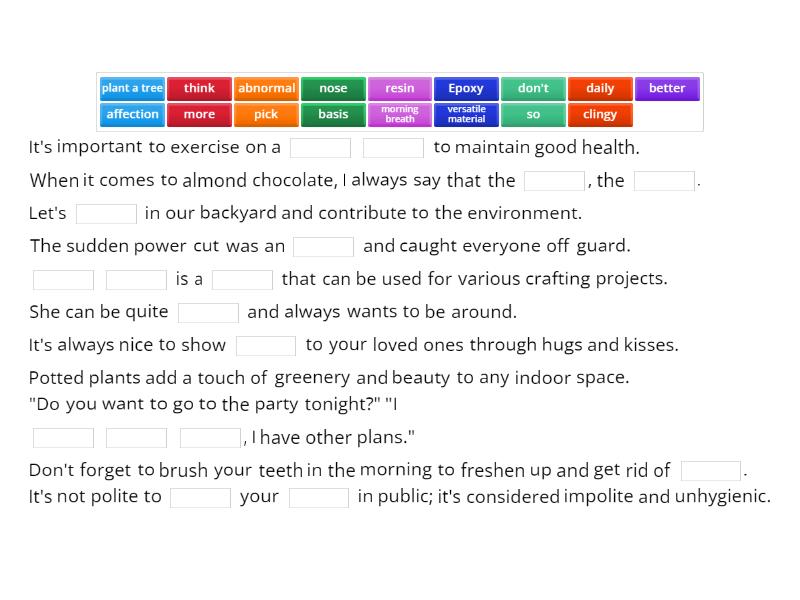 14.02 Emergent language - Complete the sentence