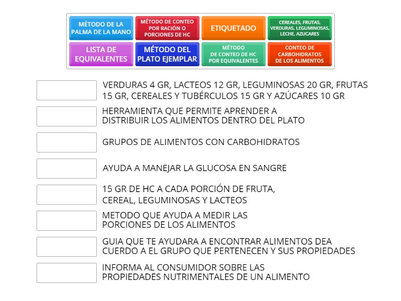 ALIMENTACIÓN SALUDABLE - Match up