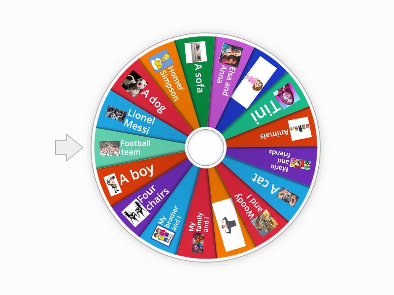 Say the correct Personal Pronoun - Spin the wheel