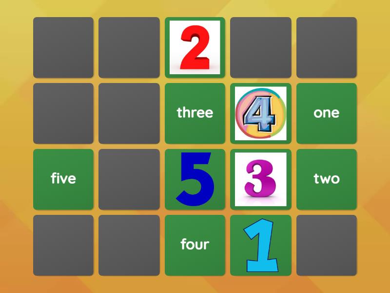 TA4-Review 2-Numbers-4/7 - Matching pairs