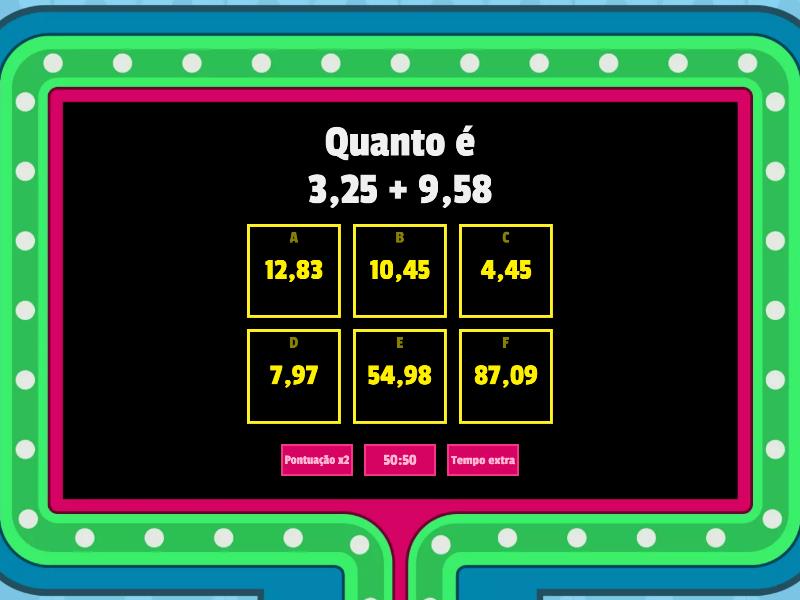 Matematica - Gameshow quiz