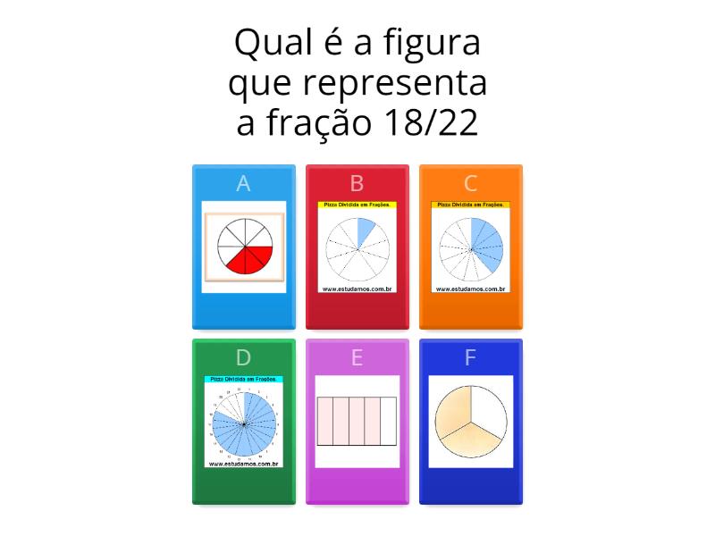 Jogo das fraçoes 6ºano - Quiz