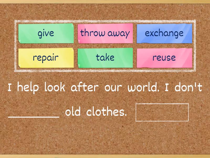 Year 5 Life Skills: Looking after our world Missing Words - Complete ...