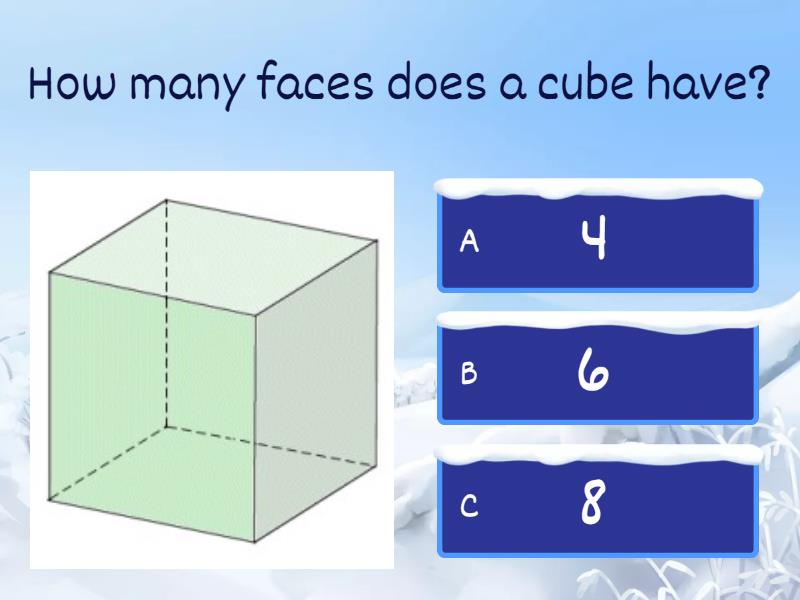 3D Shapes Review: Faces, Edges and Vertices - Quiz