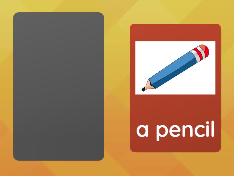 School Supplies & Flashcards - Random cards