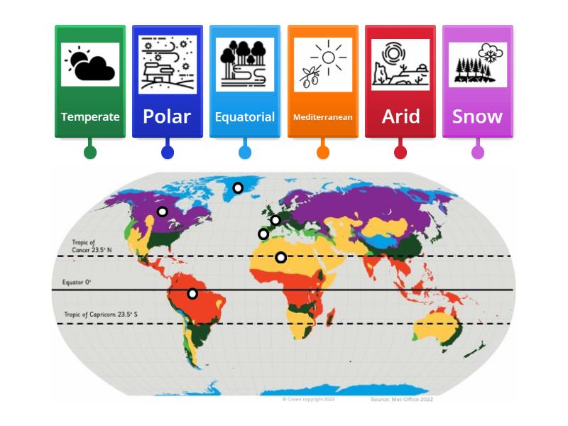 Environmental Regions Labelling Activity - Labelled diagram