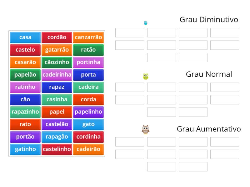 Grau - Nomes - Group sort