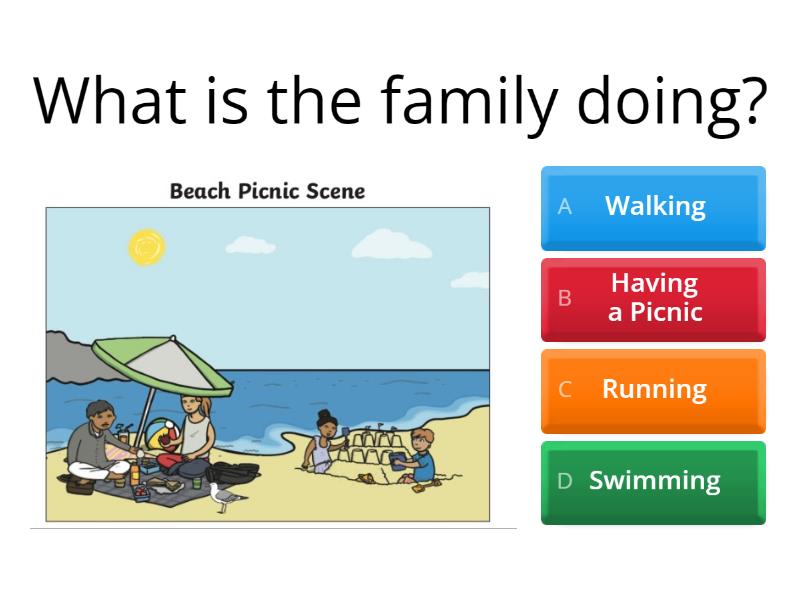 Beach Picnic Scene - Quiz