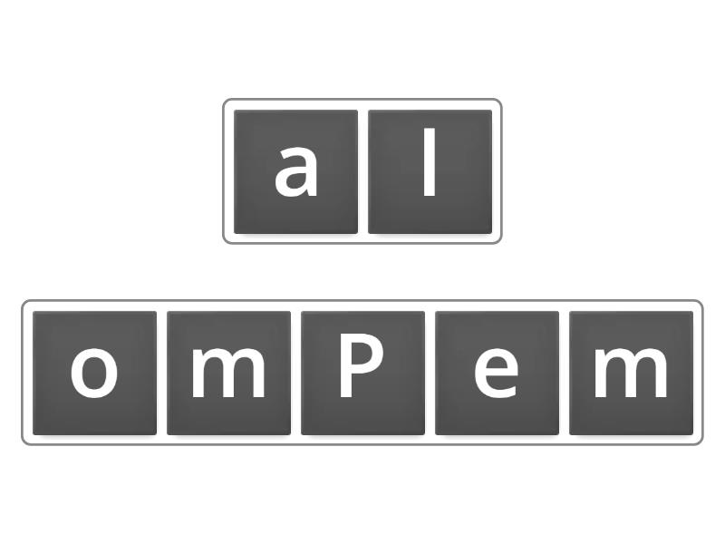 Fruits - Anagram