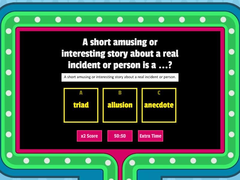 Persuasive Devices - Gameshow quiz