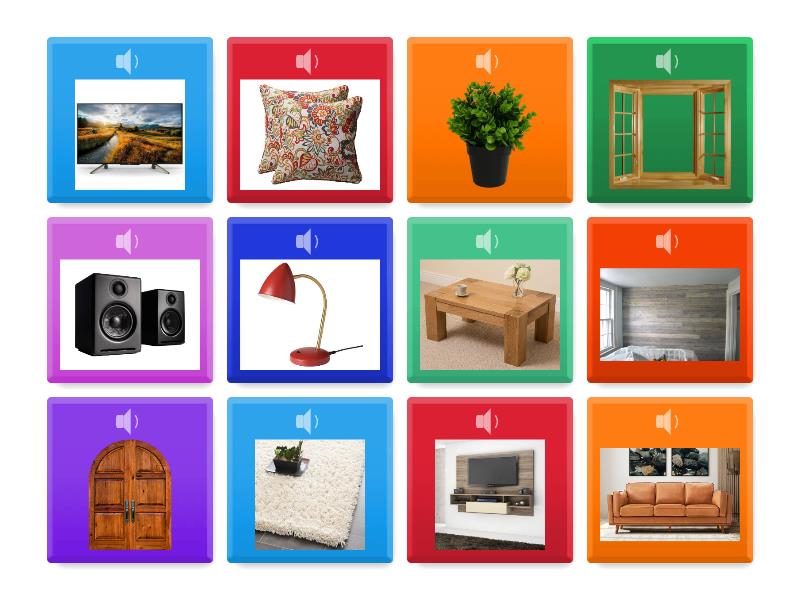 tiles Objects in the living room - Flip tiles