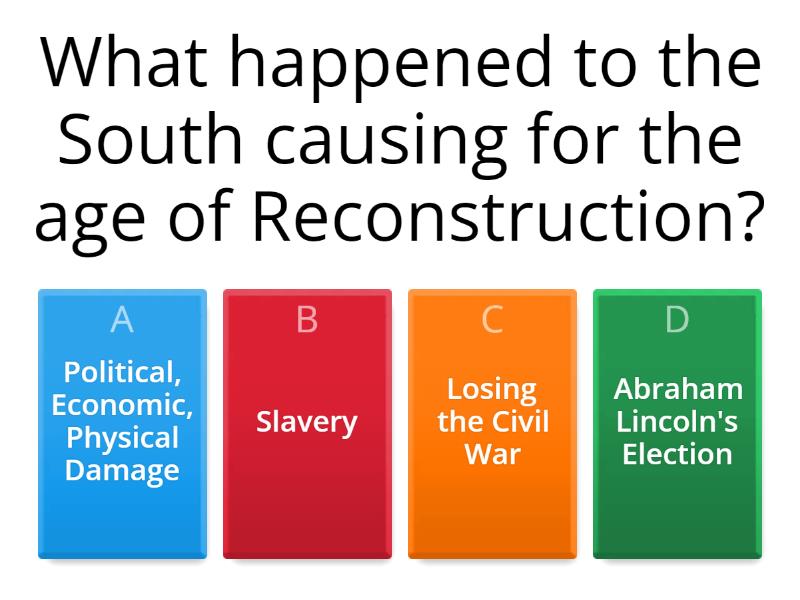 Reconstruction - Quiz