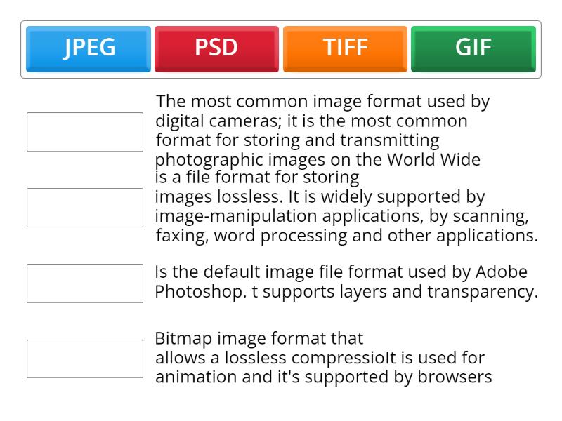 Image format - Match up