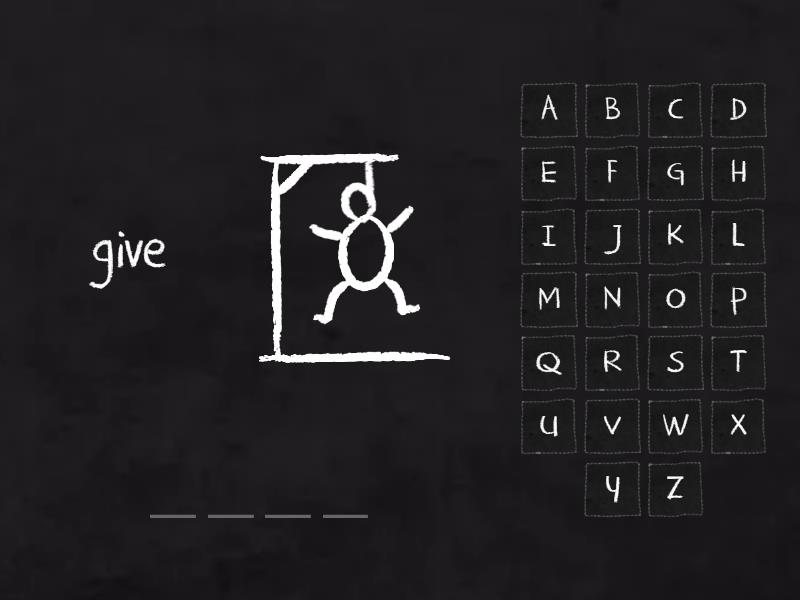 Past Simple Irregular Verbs - Hangman