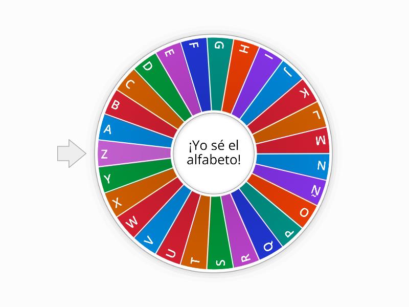 El Alfabeto (abecedario) - Rueda aleatoria