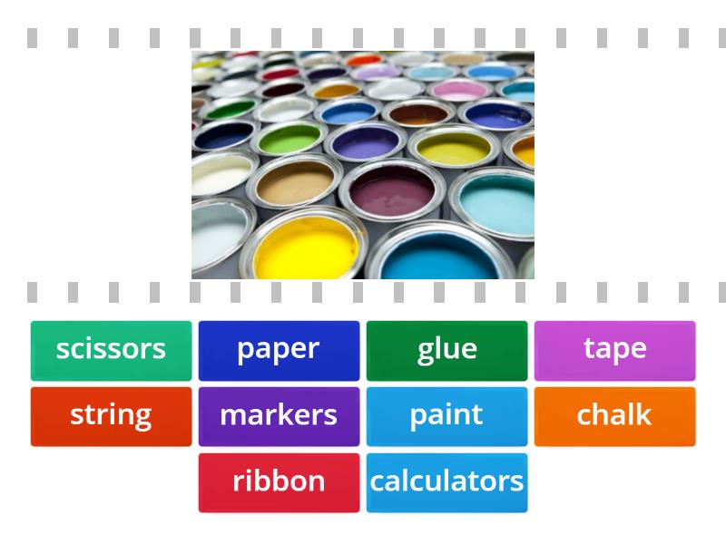 C of K3 - School Supplies - Find the match