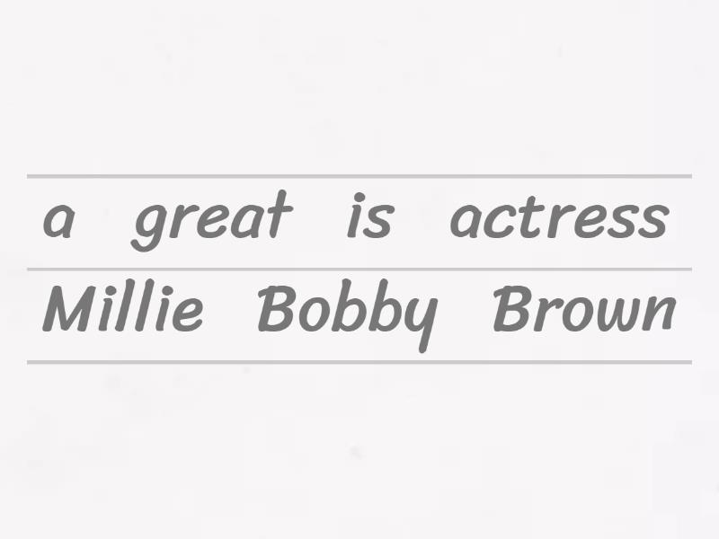Millie Bobby Brown profile - Unjumble
