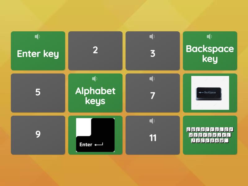 Computer Keyboard - Matching pairs
