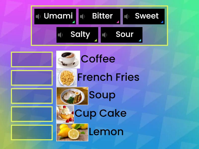 Sense of Taste - Match up