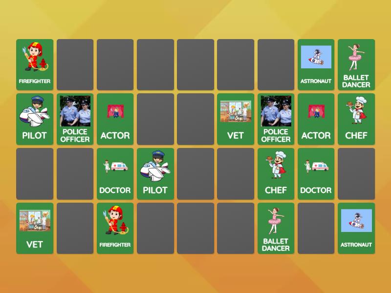 JOBS AND OCCUPATIONS (EDITED) - Matching pairs